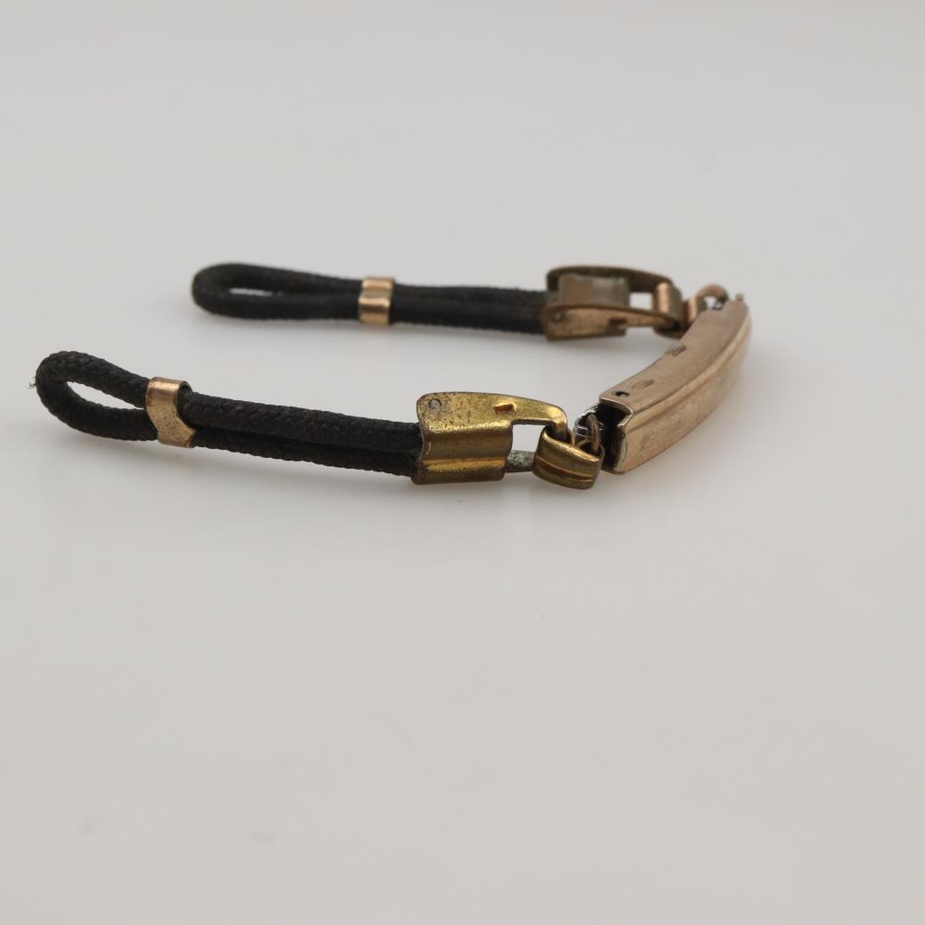 10kt GF Black Rope Watch Band | Property Room