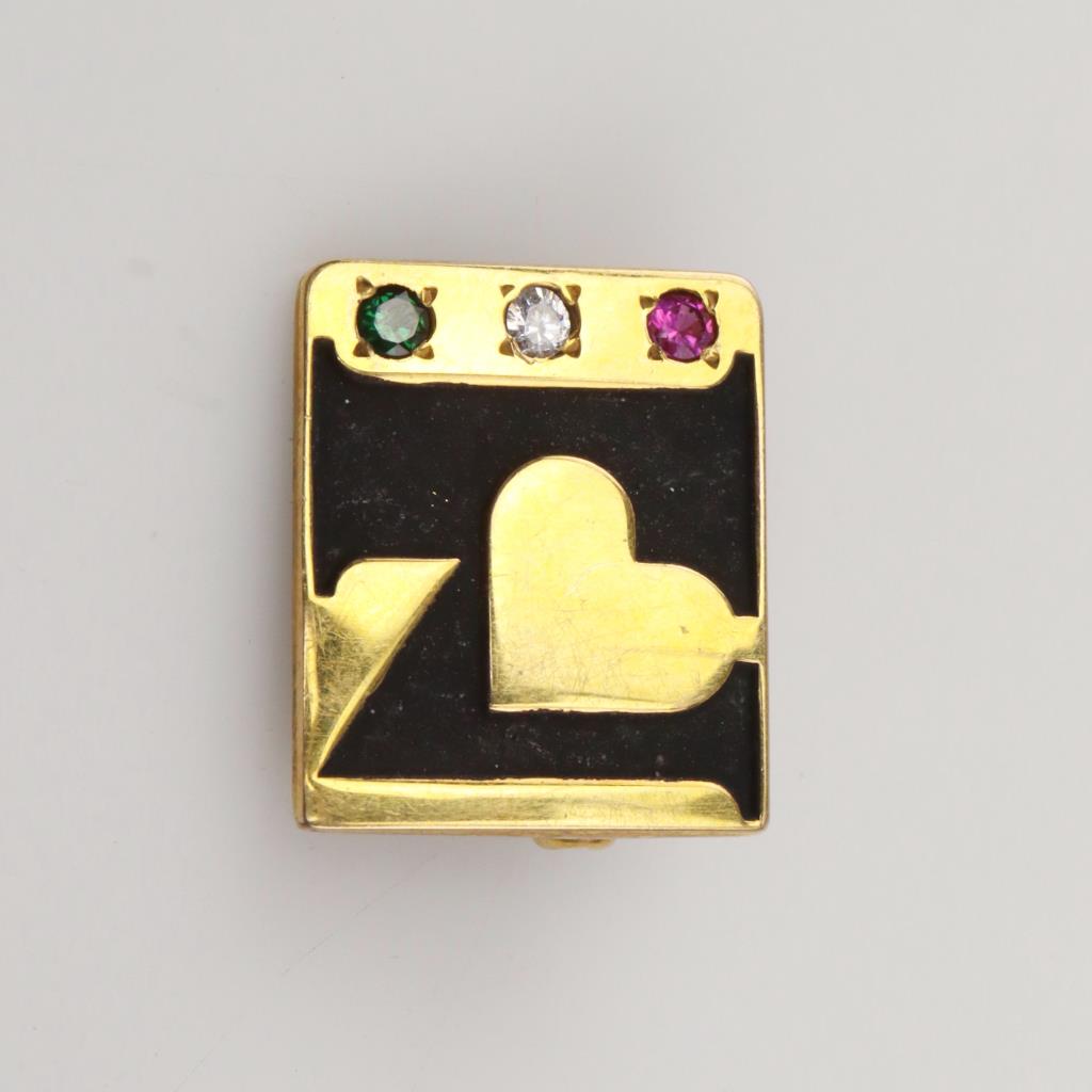 10kt GF Multi Colored Stone Pin | Property Room