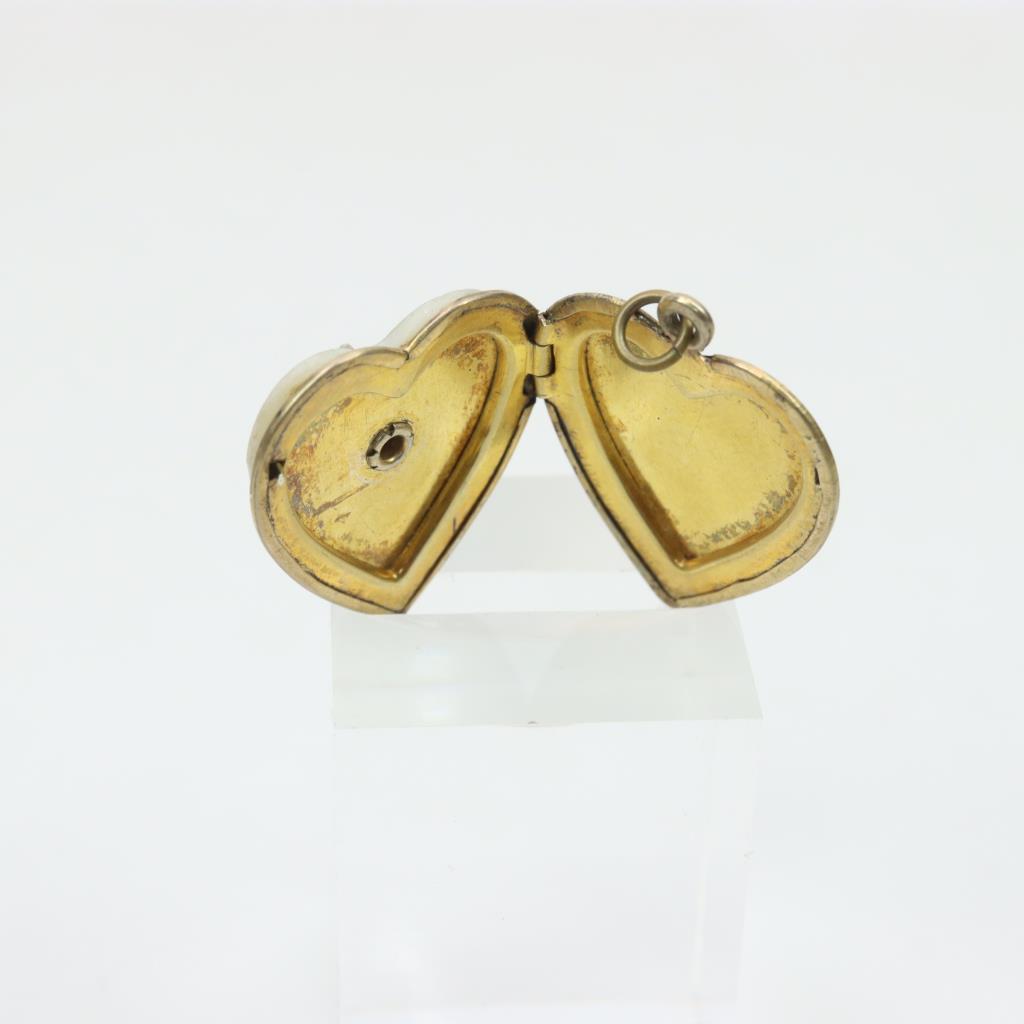 10kt GF Purple Spinel Heart Locket | Property Room