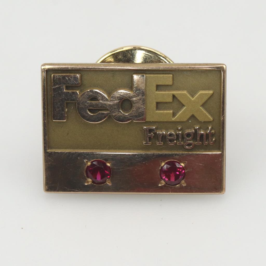 10kt Gf Ruby Fedex Pin Property Room