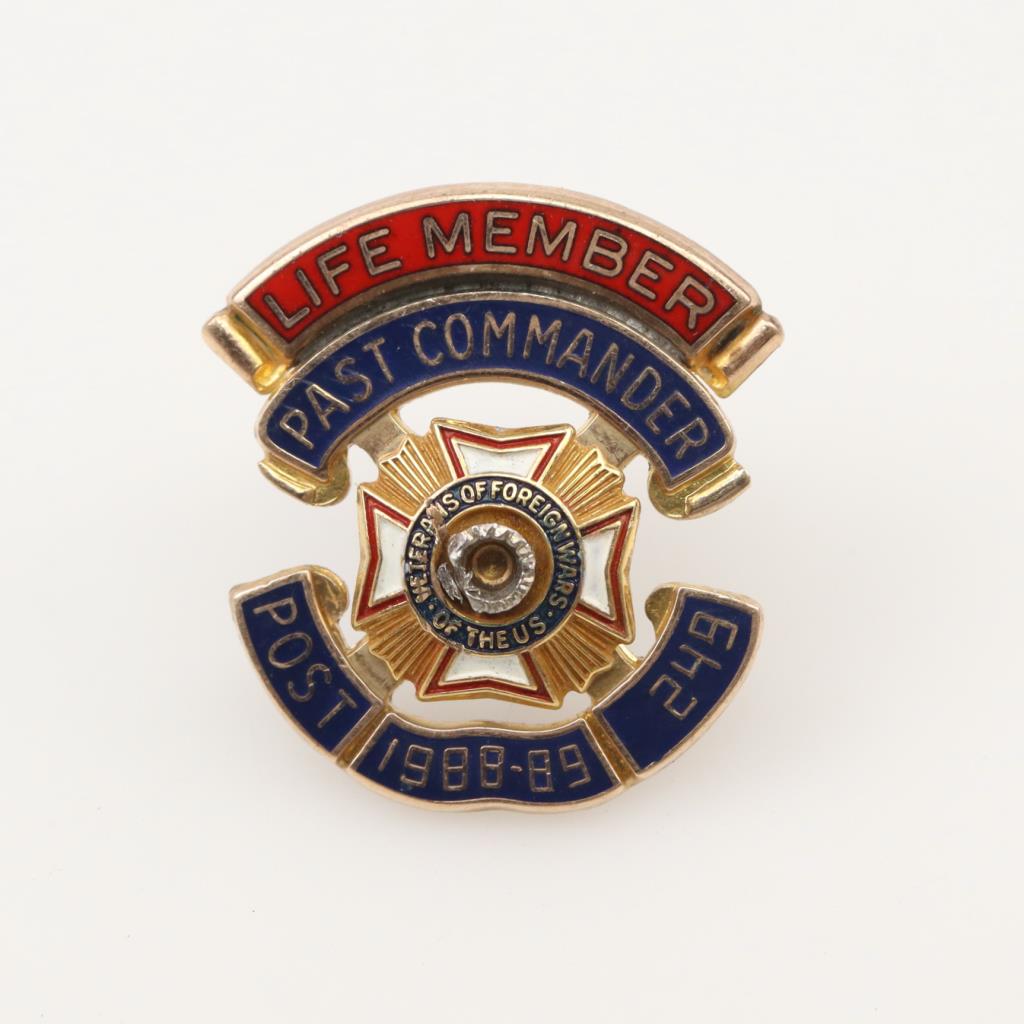 10kt GF Veteran of Foreign Wars Pin | Property Room