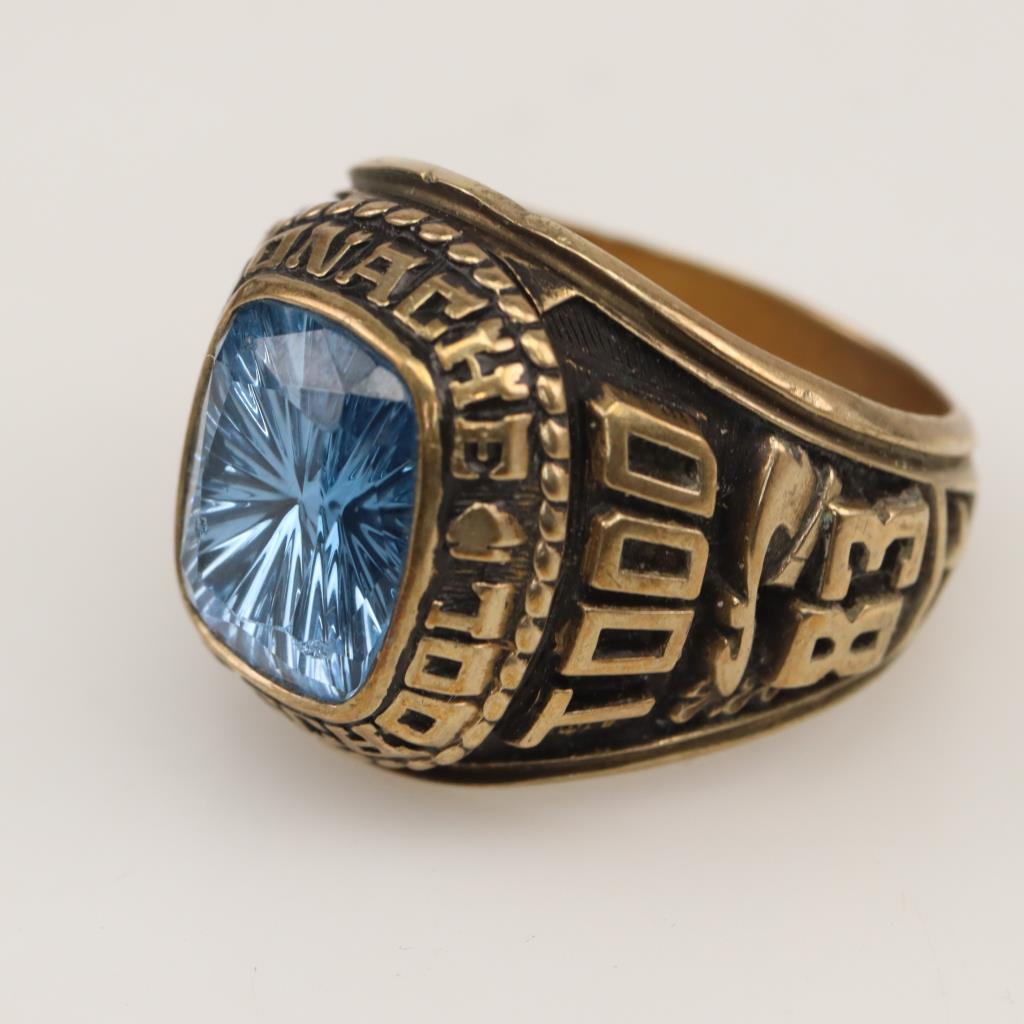 10kt Gold Blue Spinel Class Ring | Property Room