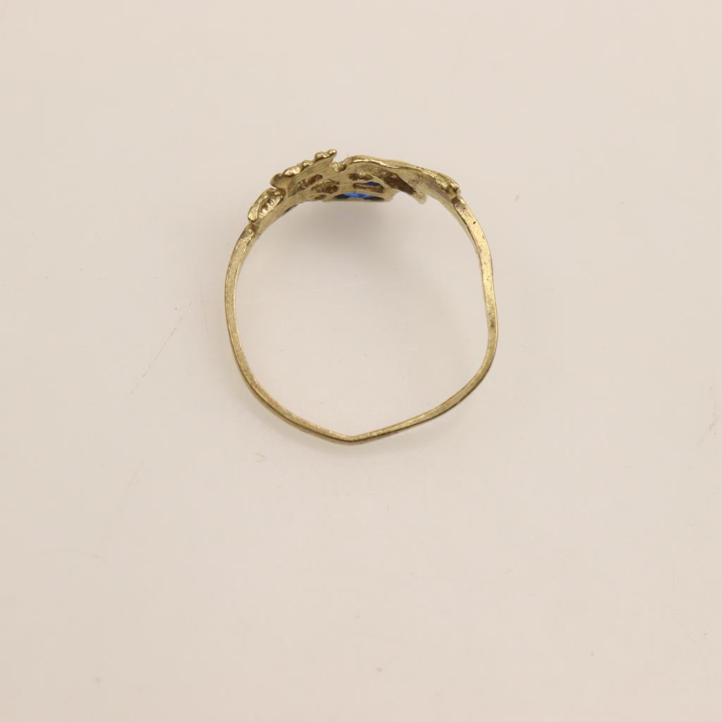 10kt Gold Blue Spinel Hummingbird Ring | Property Room