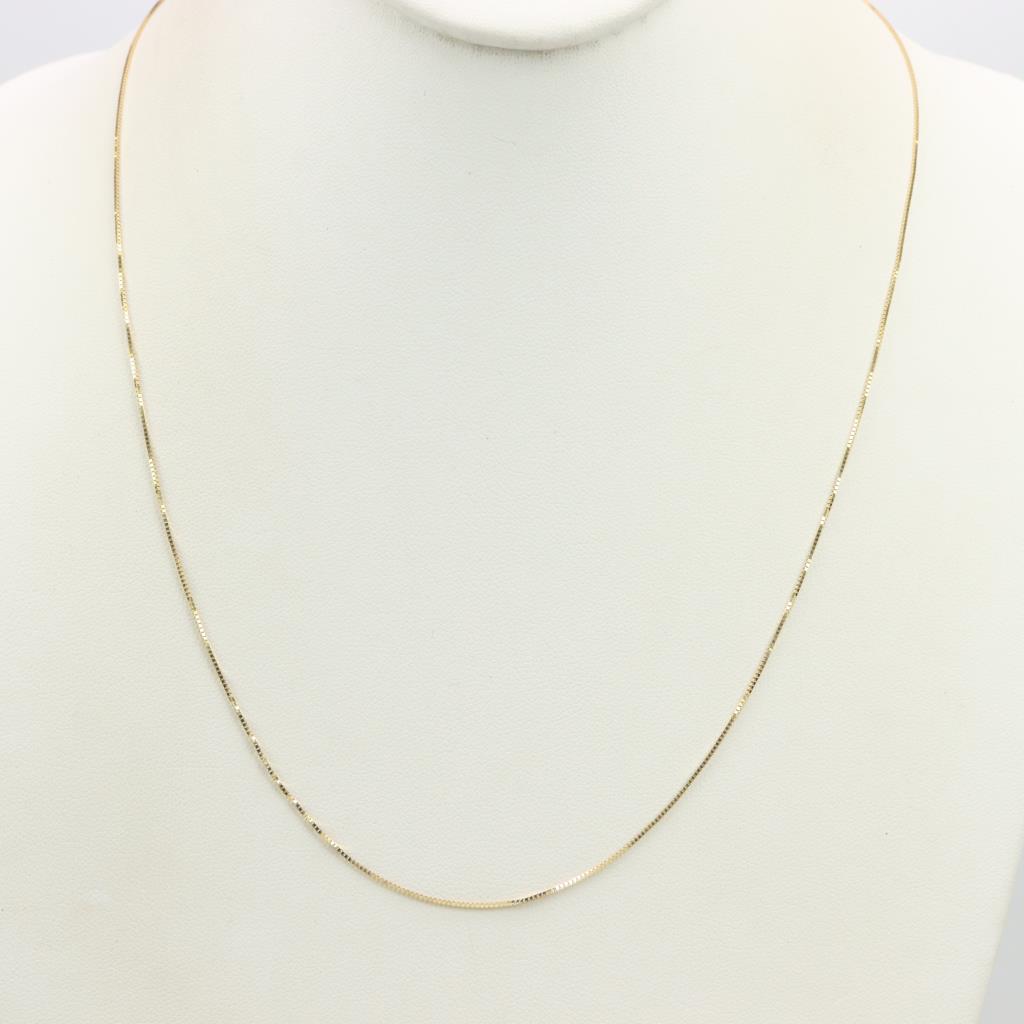 10kt Gold Box Chain Necklace | Property Room