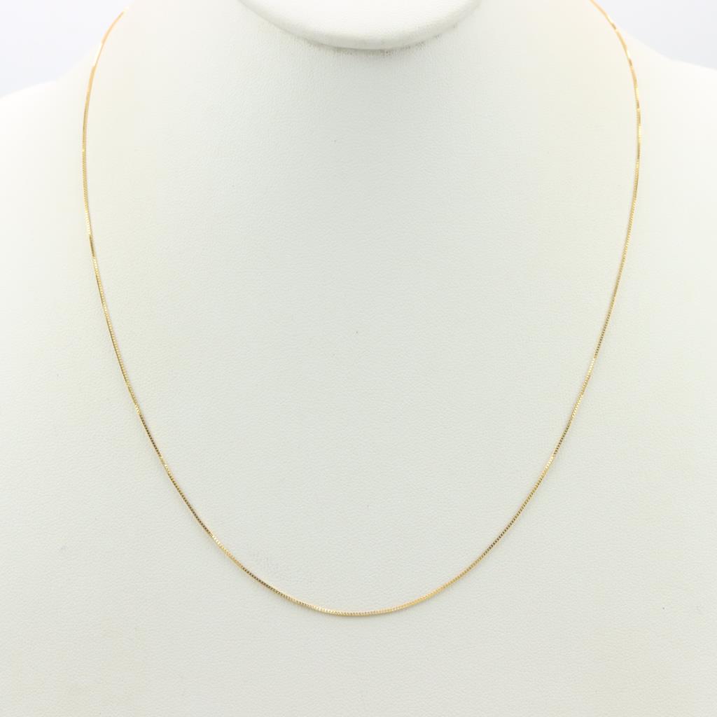 10kt Gold Box Necklace | Property Room