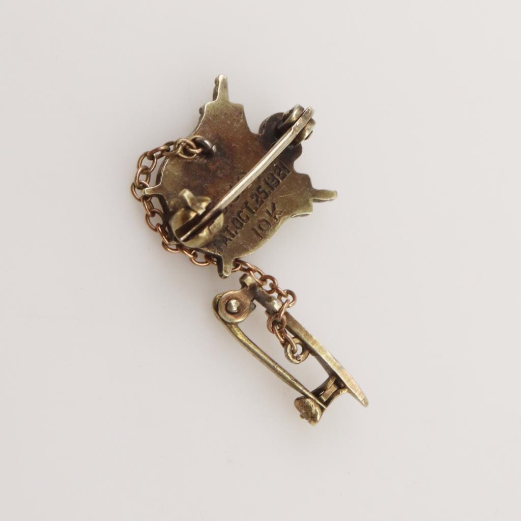 10kt Gold Demolay Pin | Property Room