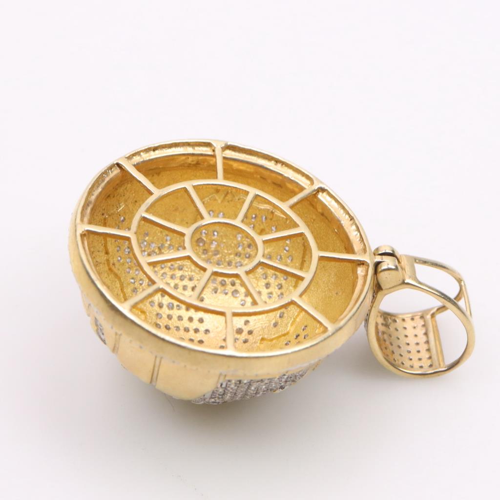 10kt Gold Diamond Accent Globe Pendant | Property Room