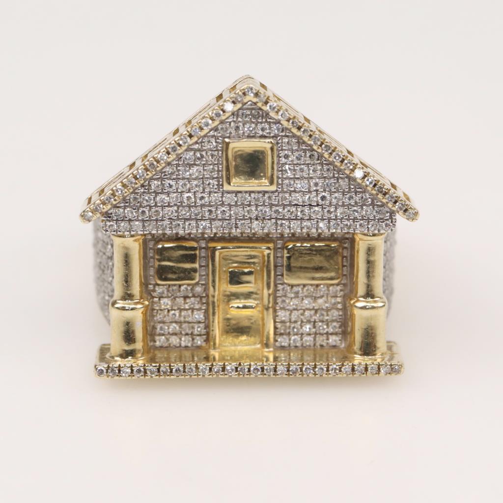 10kt Gold Diamond House Ring | Property Room