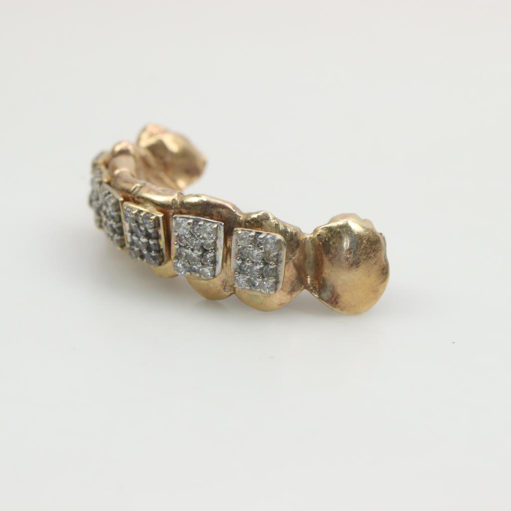10kt Gold Diamond Teeth Cover | Property Room