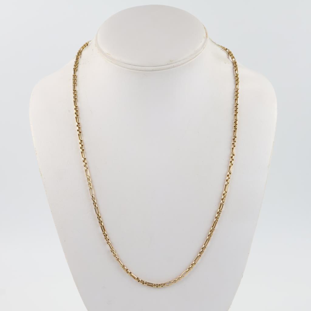 10kt Gold Fancy Link Necklace | Property Room