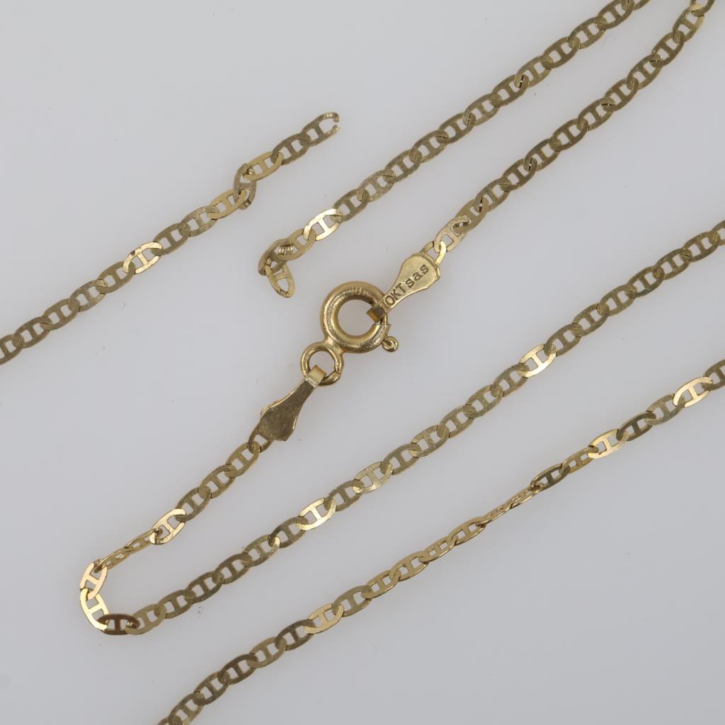 10kt Gold Flat Mariner Chain Necklace | Property Room