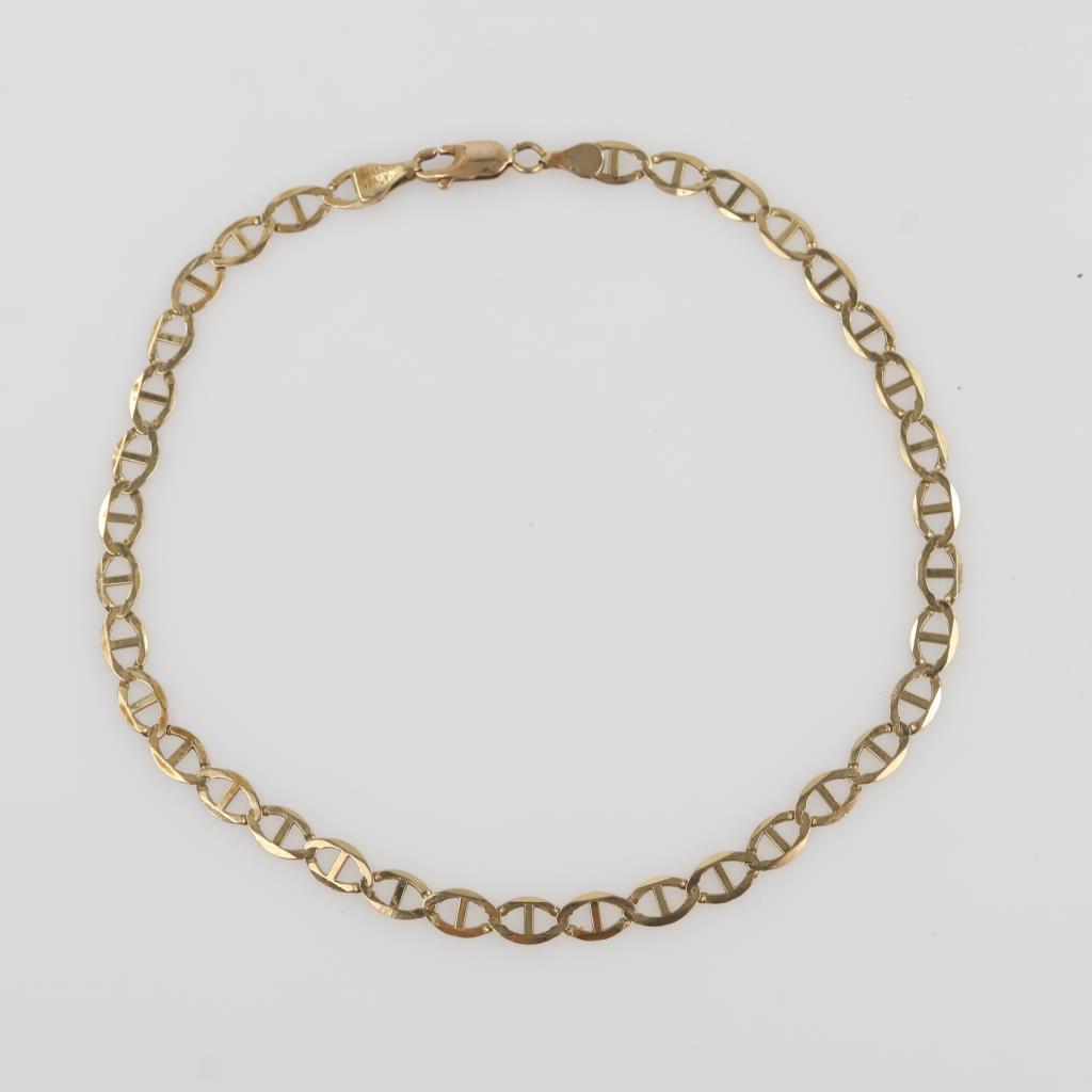 10kt Gold Flat Mariner Chain Necklace | Property Room