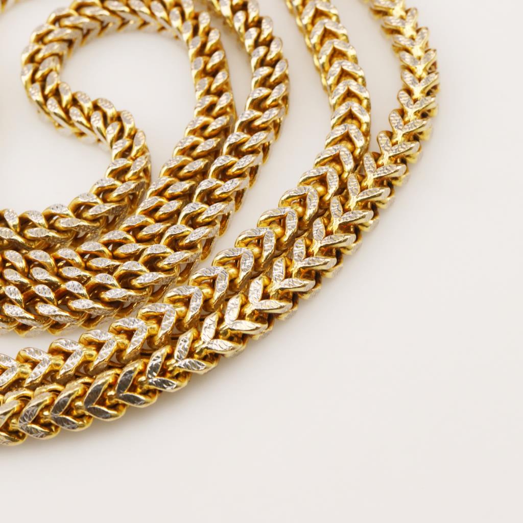 10kt Gold Franco Box Cuban Link Necklace | Property Room