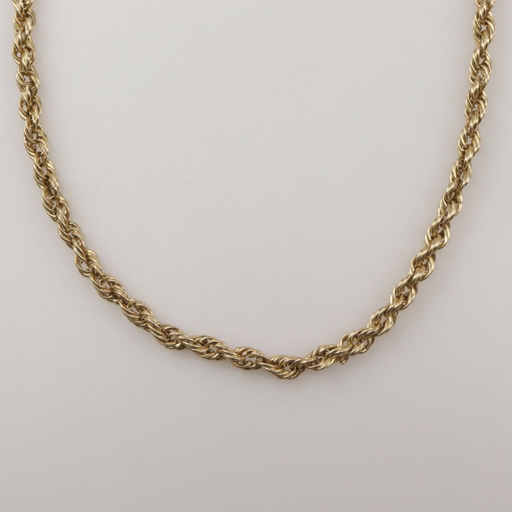 10kt Gold French Rope Necklace | Property Room