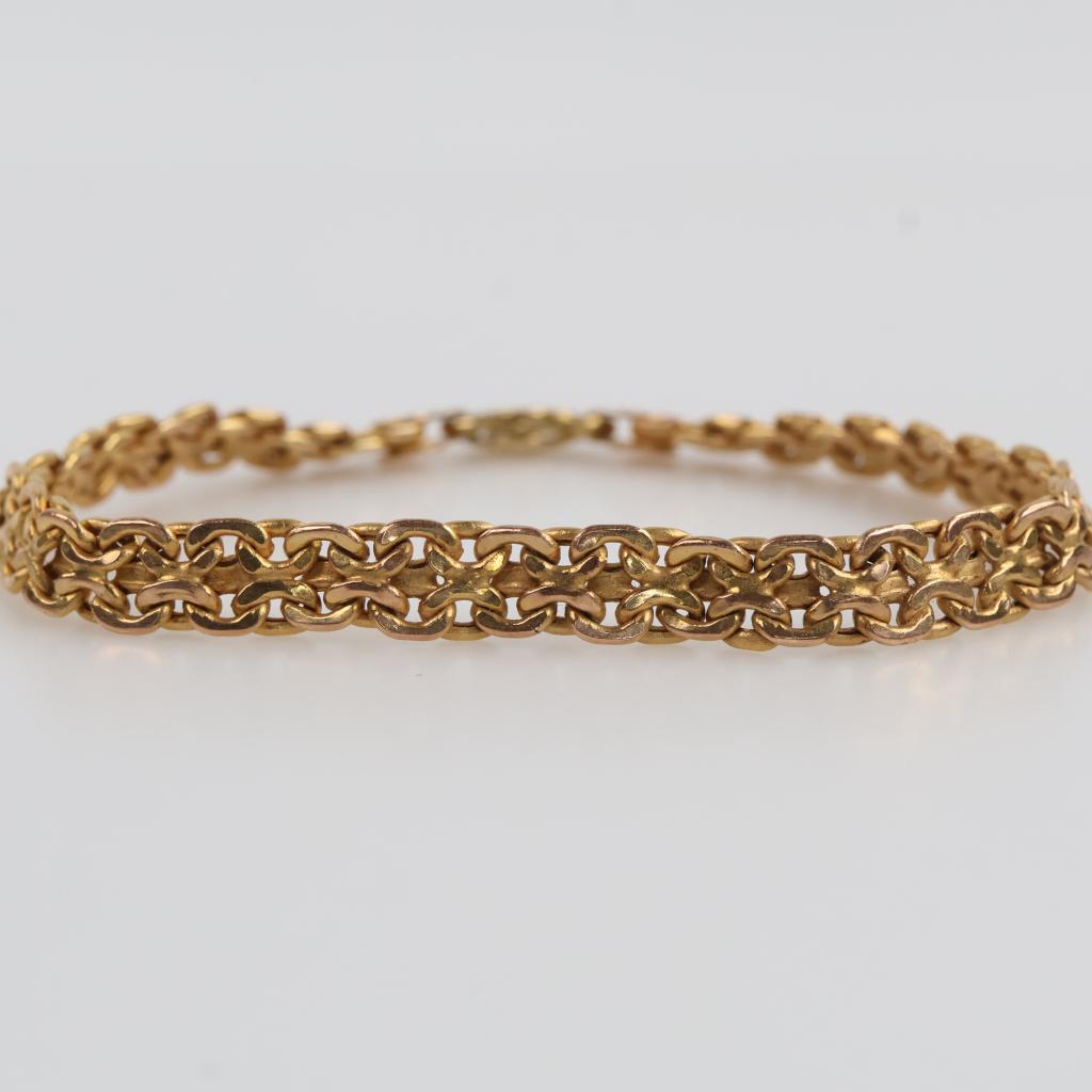 10kt Gold Hollow Bracelet | Property Room