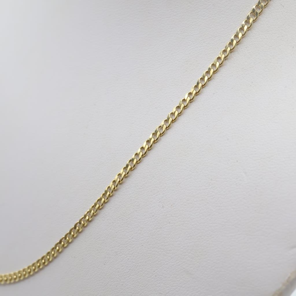 10kt Gold Hollow Chain Link Necklace | Property Room