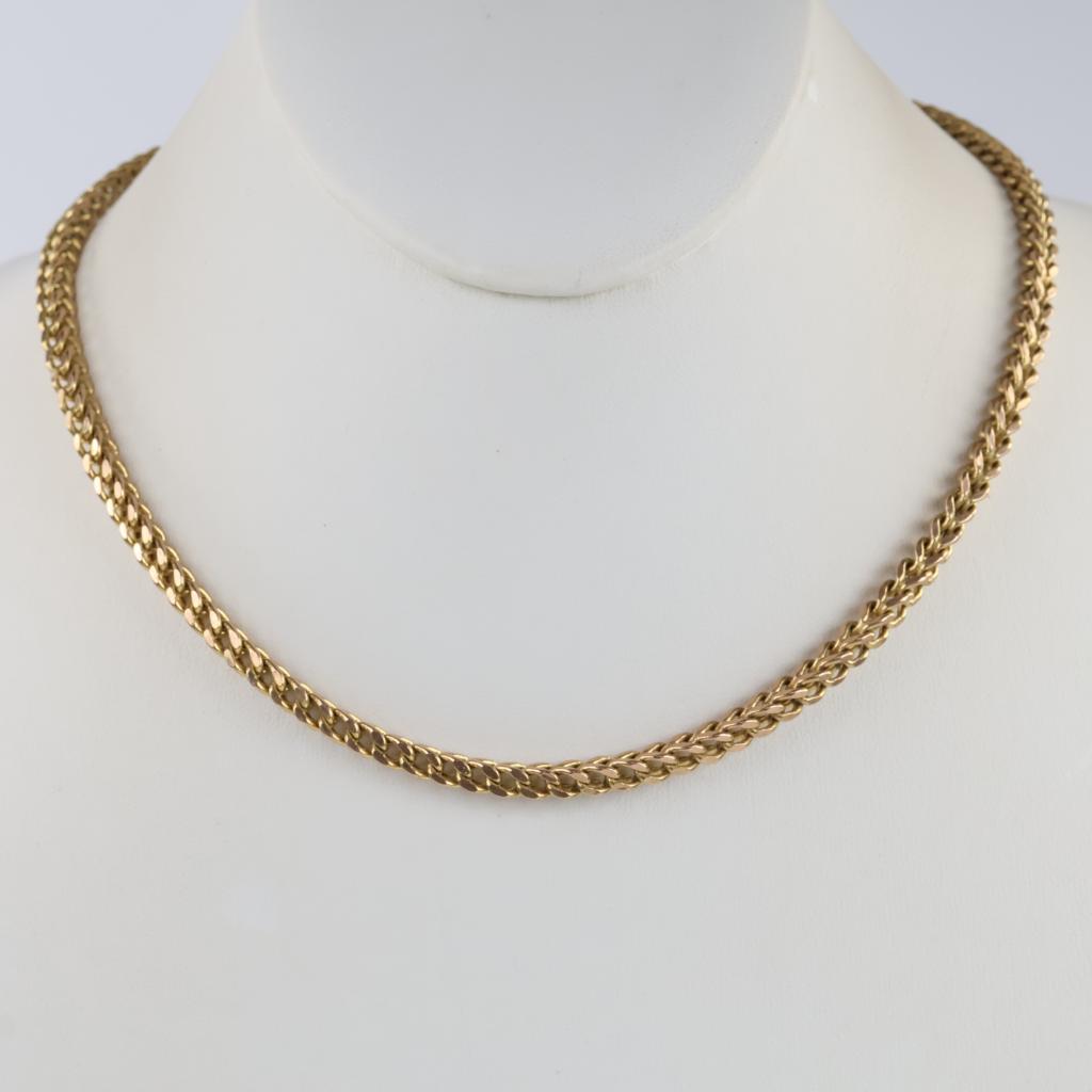 10kt Gold Hollow Link Necklace | Property Room