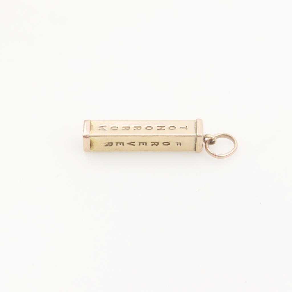 10kt Gold Longevity Bar Pendant | Property Room