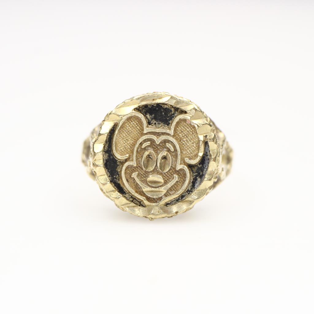 10KT Gold Mickey Mouse Ring | Property Room