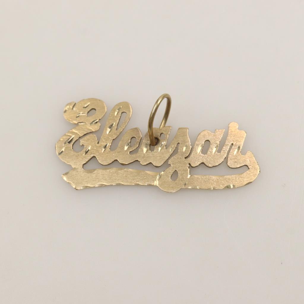 10kt Gold Name Pendant | Property Room