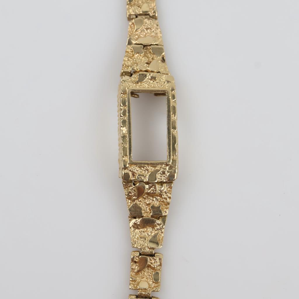 10kt Gold Nugget Style Watch Band | Property Room