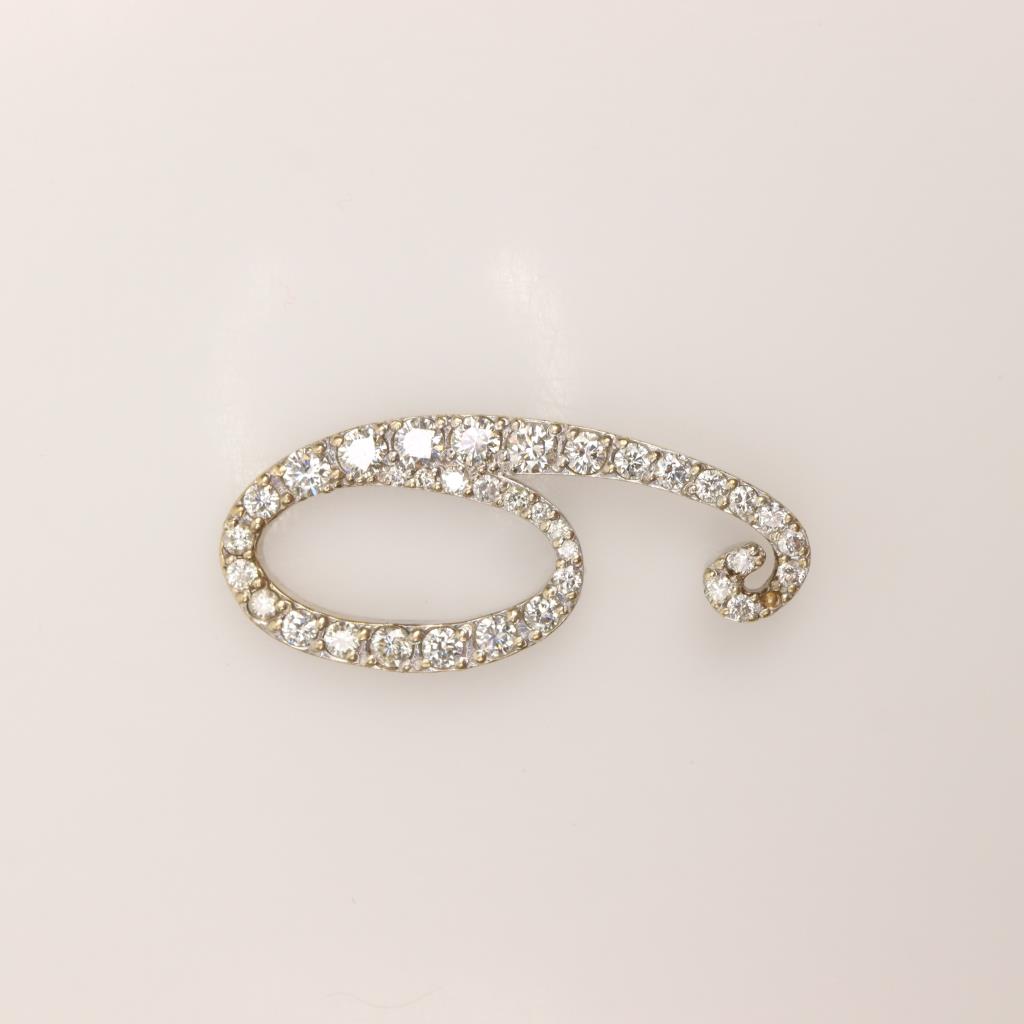 10kt Gold Number Six Diamond Pendant | Property Room