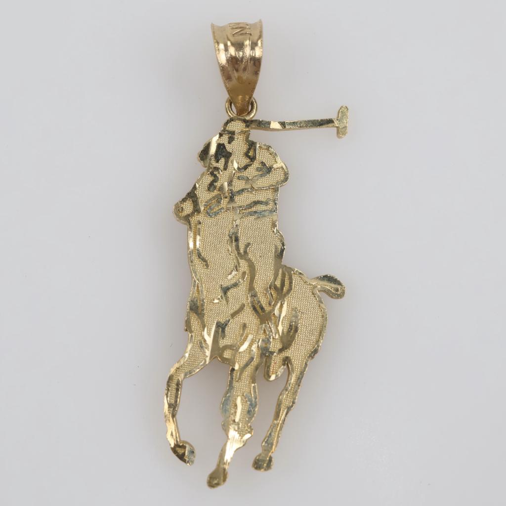 10kt Gold Polo Pendant | Property Room