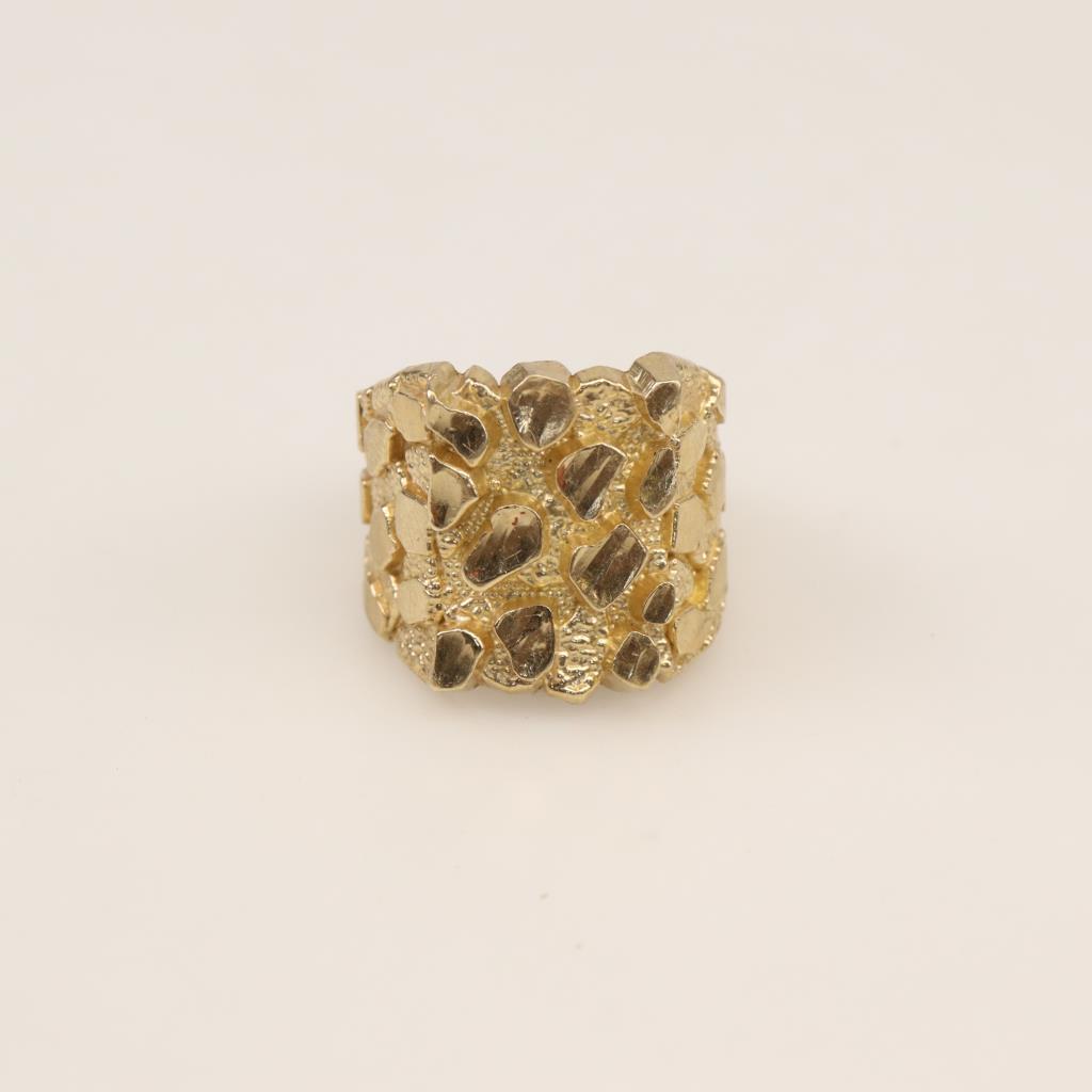 10kt Gold Raw Nugget Ring | Property Room