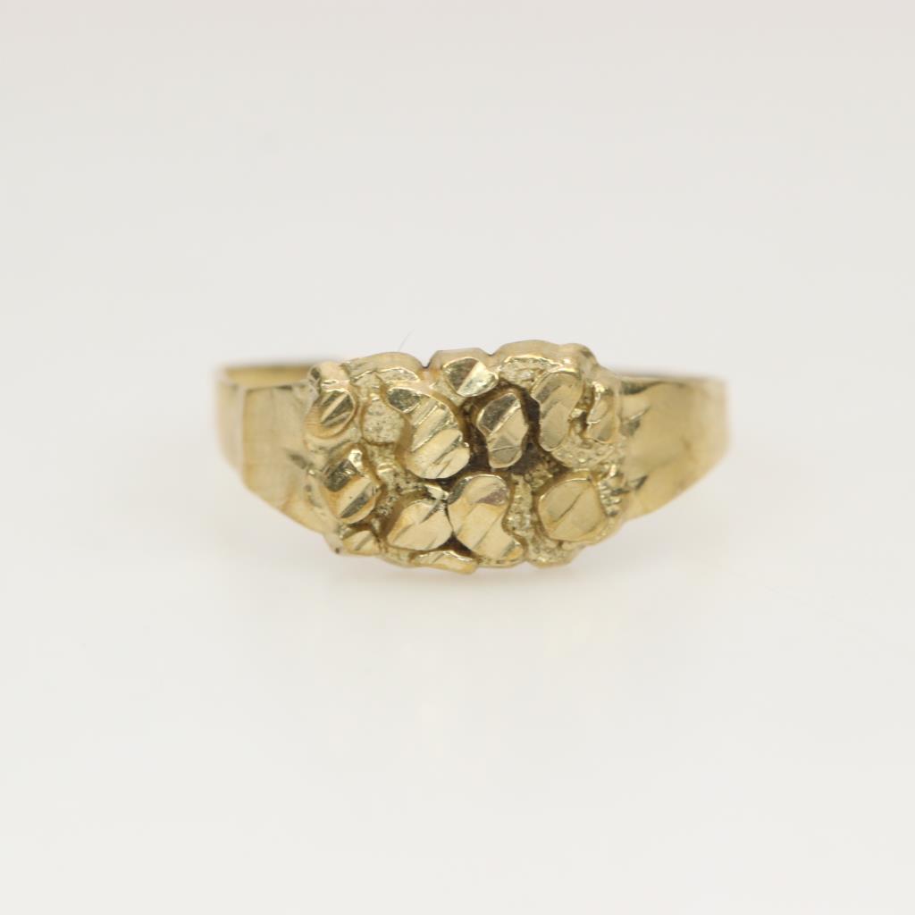 10kt Gold Raw Nugget Ring | Property Room