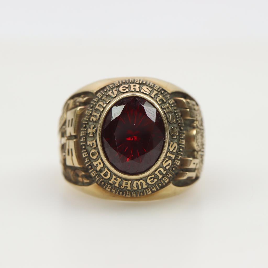 10kt Gold Red Spinel Class Ring | Property Room