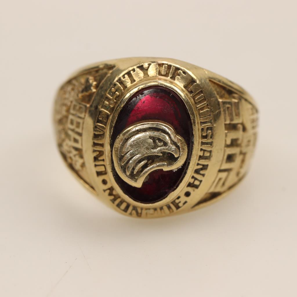 10kt Gold Red Spinel Class Ring | Property Room
