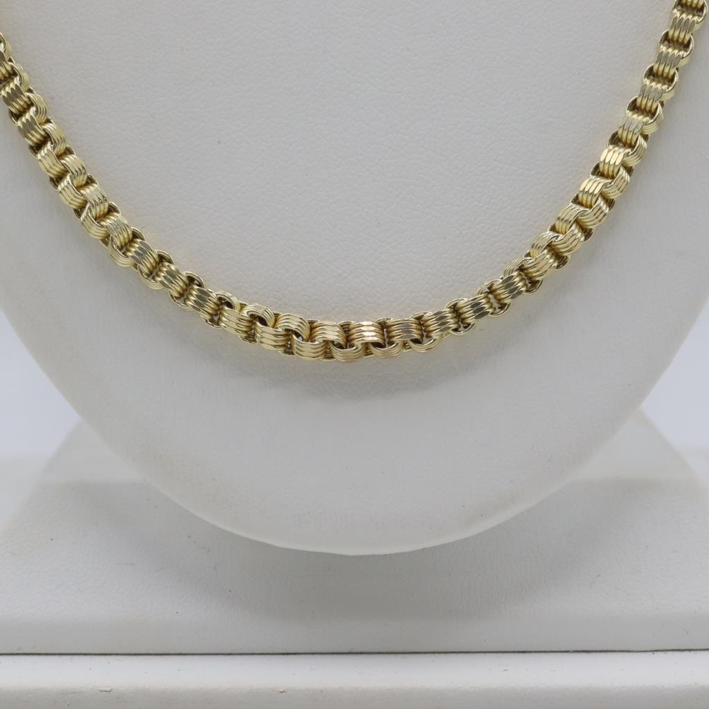 10kt Gold Rolo Link Necklace | Property Room