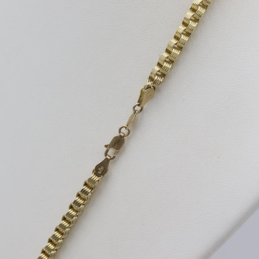 10kt Gold Rolo Link Necklace | Property Room