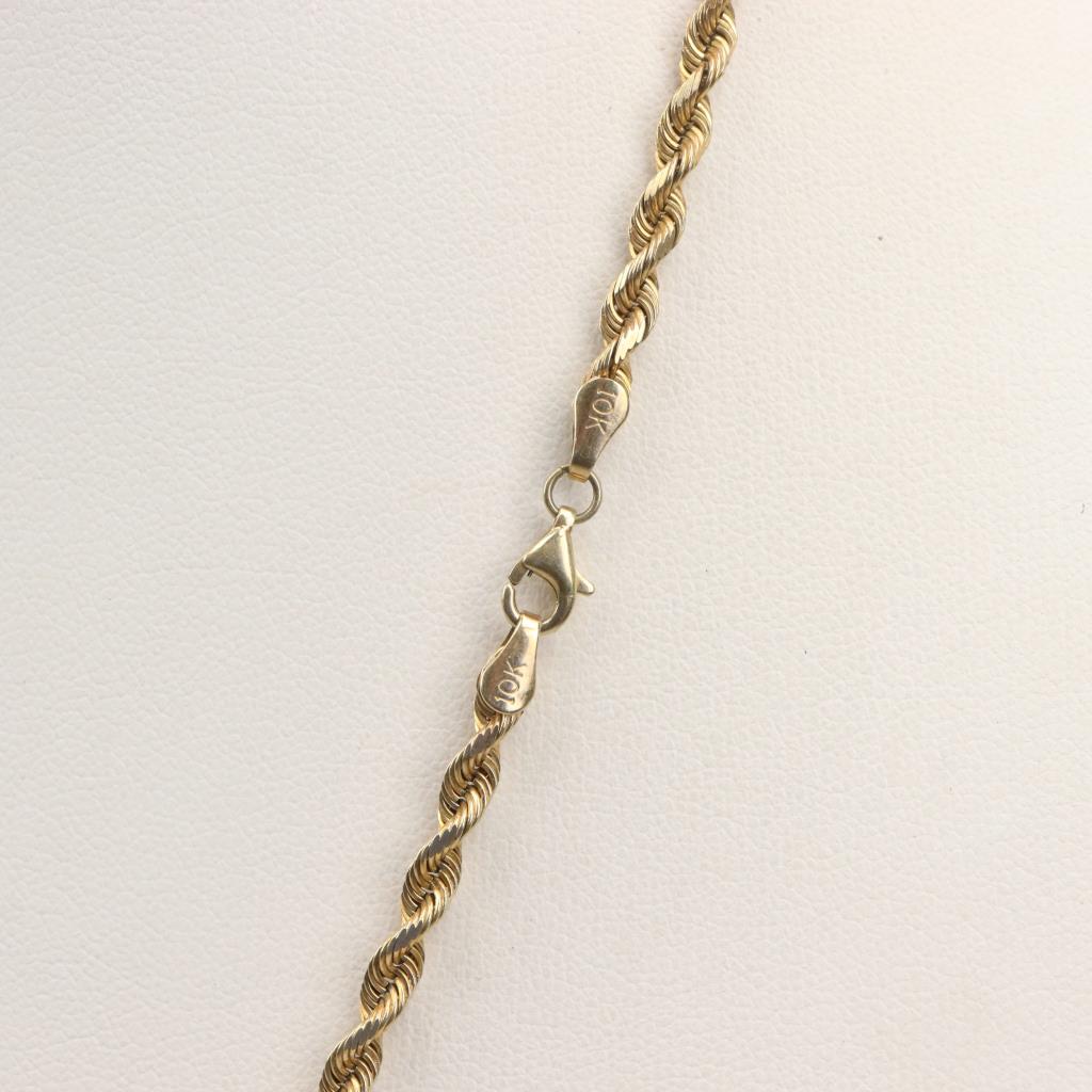 10kt Gold Rope Chain Necklace | Property Room