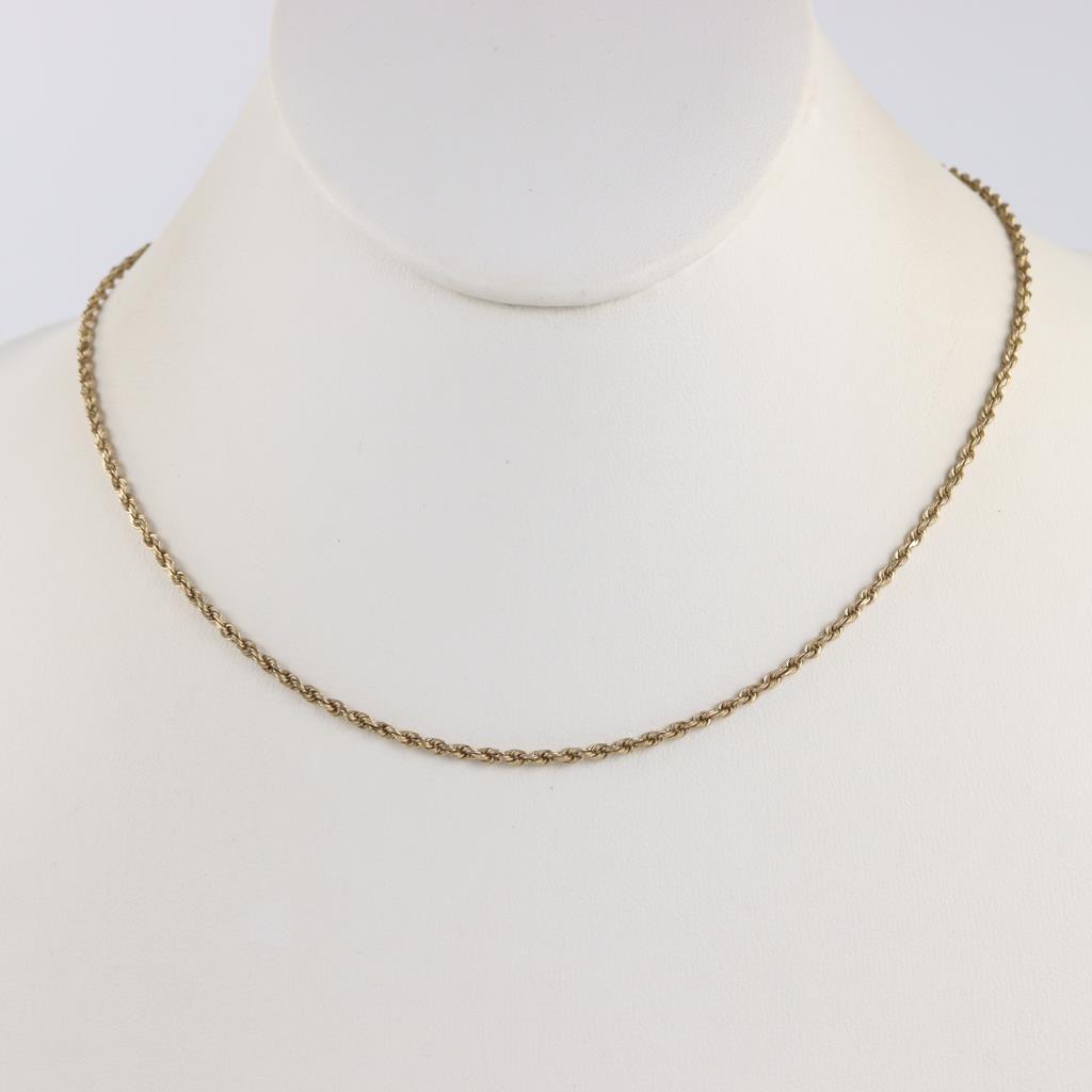 10kt Gold Rope Chain Necklace | Property Room