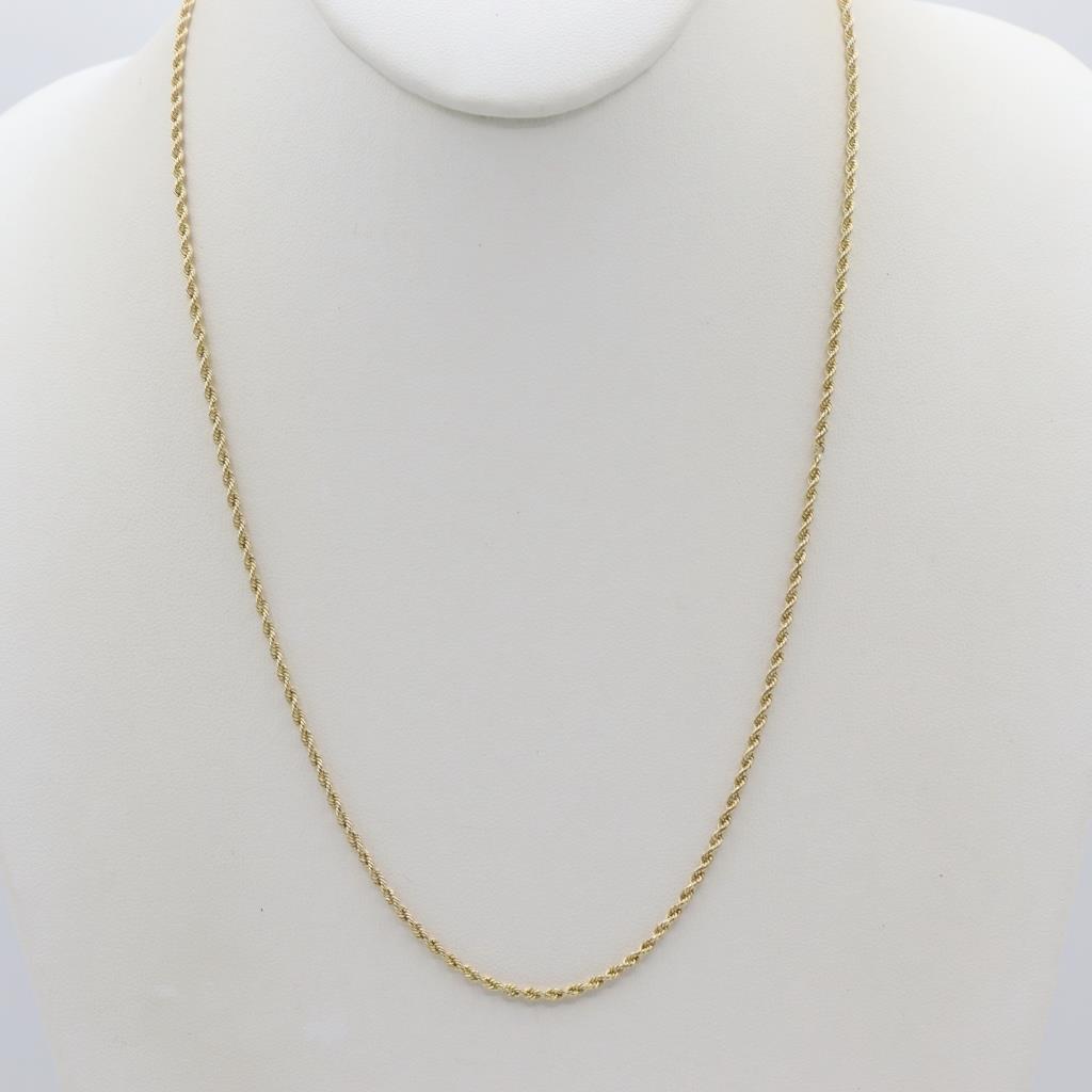 10kt Gold Rope Chain Necklace | Property Room