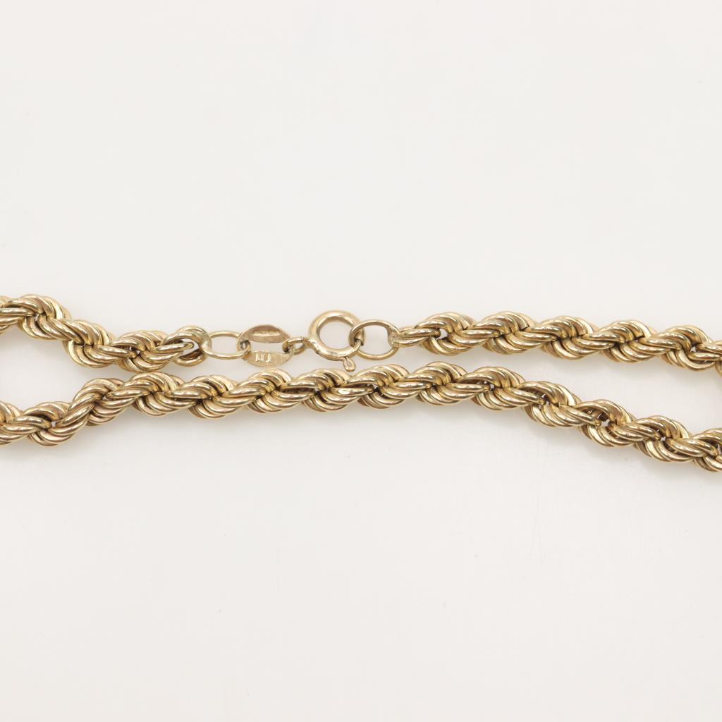 10kt Gold Rope Chain Necklace | Property Room