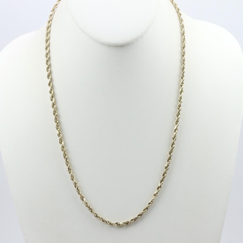 10kt Gold Rope Chain Necklace | Property Room