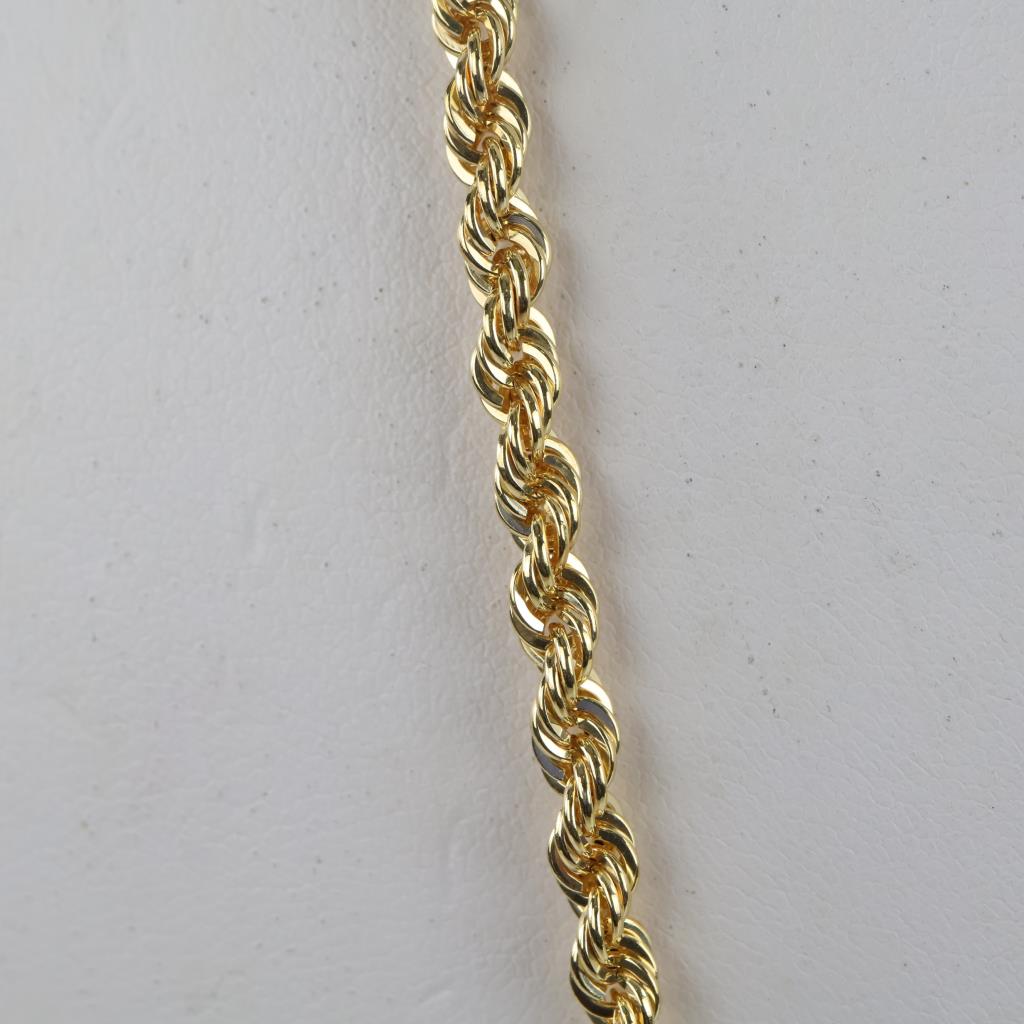 10kt Gold Rope Chain Necklace | Property Room