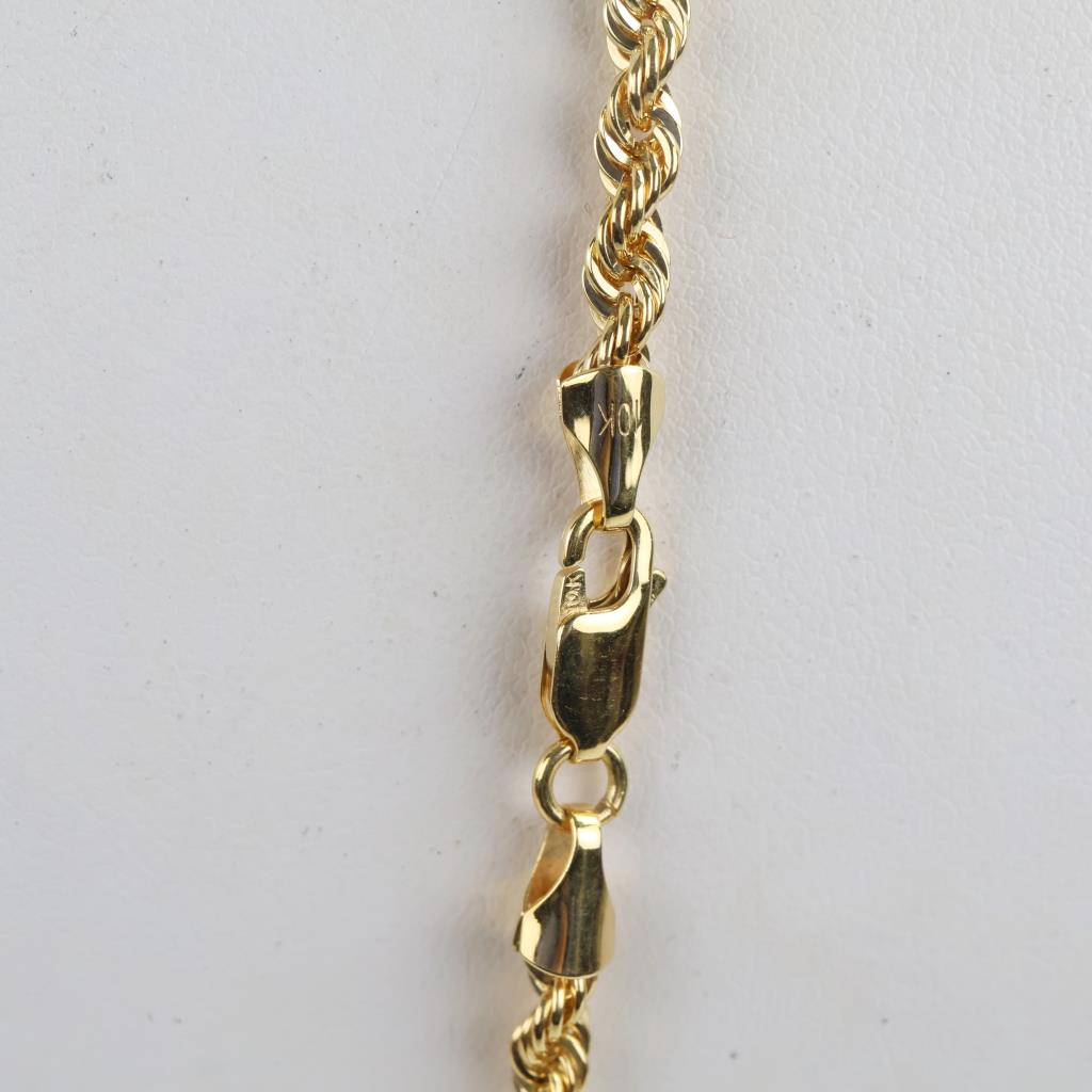 10kt Gold Rope Chain Necklace | Property Room