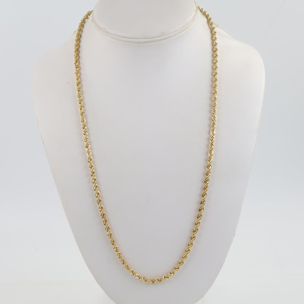 10kt Gold Rope Chain Necklace | Property Room