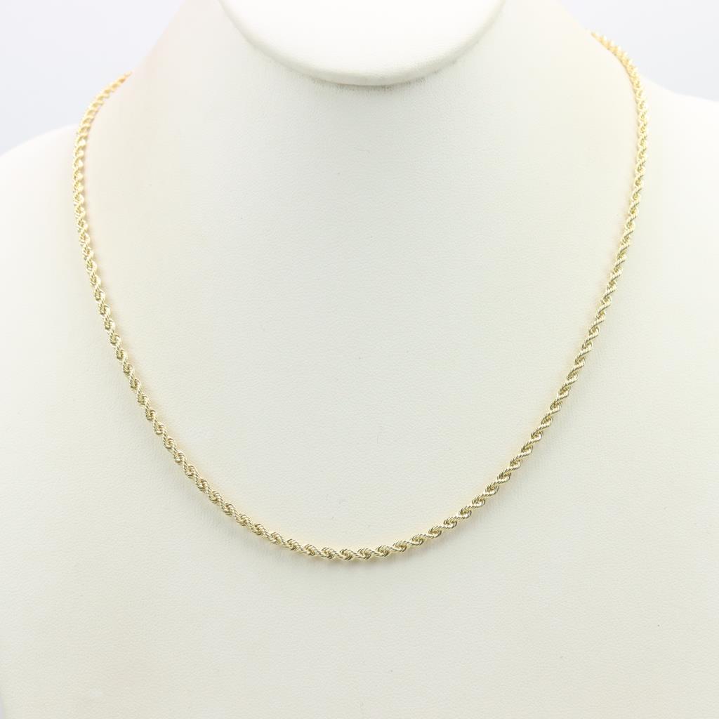 10kt Gold Rope Chain Necklace | Property Room