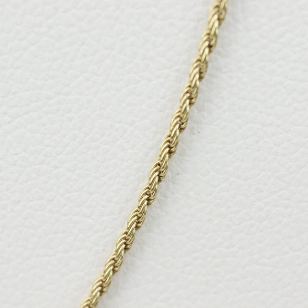 10kt Gold Rope Chain Necklace | Property Room