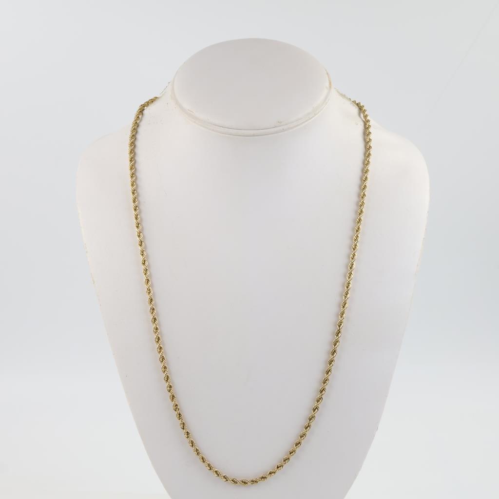10kt Gold Rope Chain Necklace | Property Room