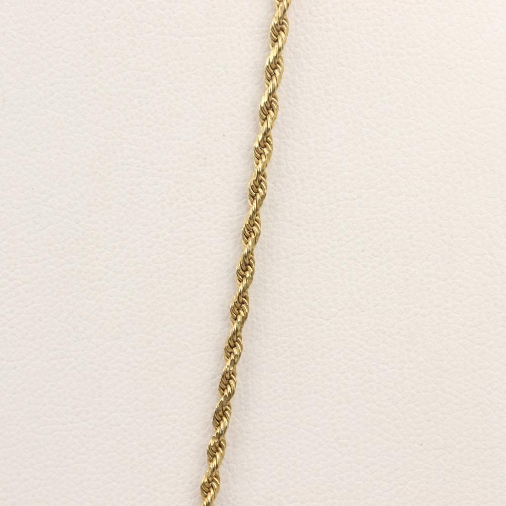 10kt Gold Rope Chain Necklace | Property Room