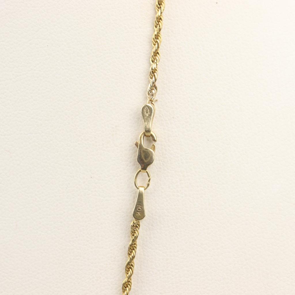 10kt Gold Rope Chain Necklace | Property Room