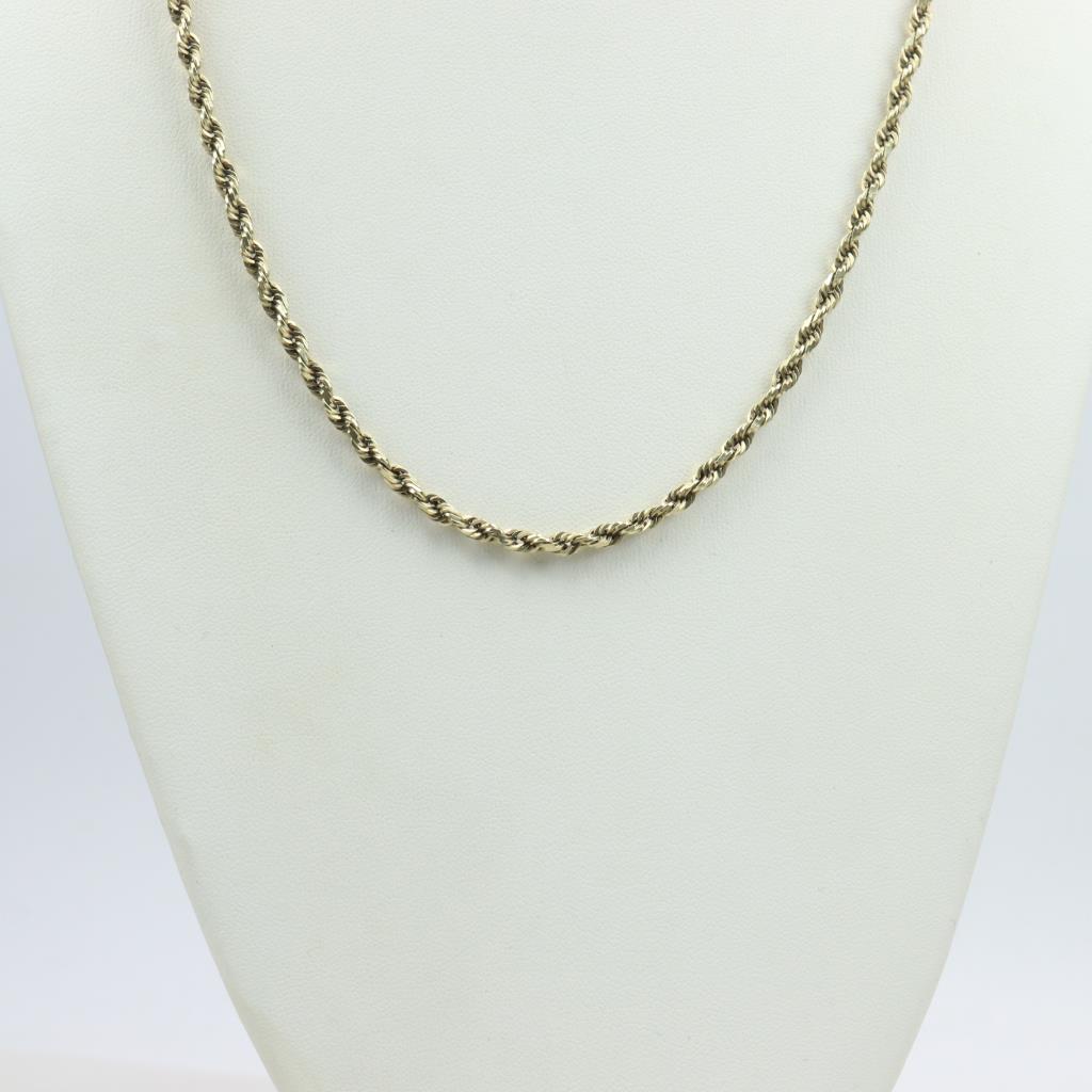 10kt Gold Rope Chain Necklace | Property Room