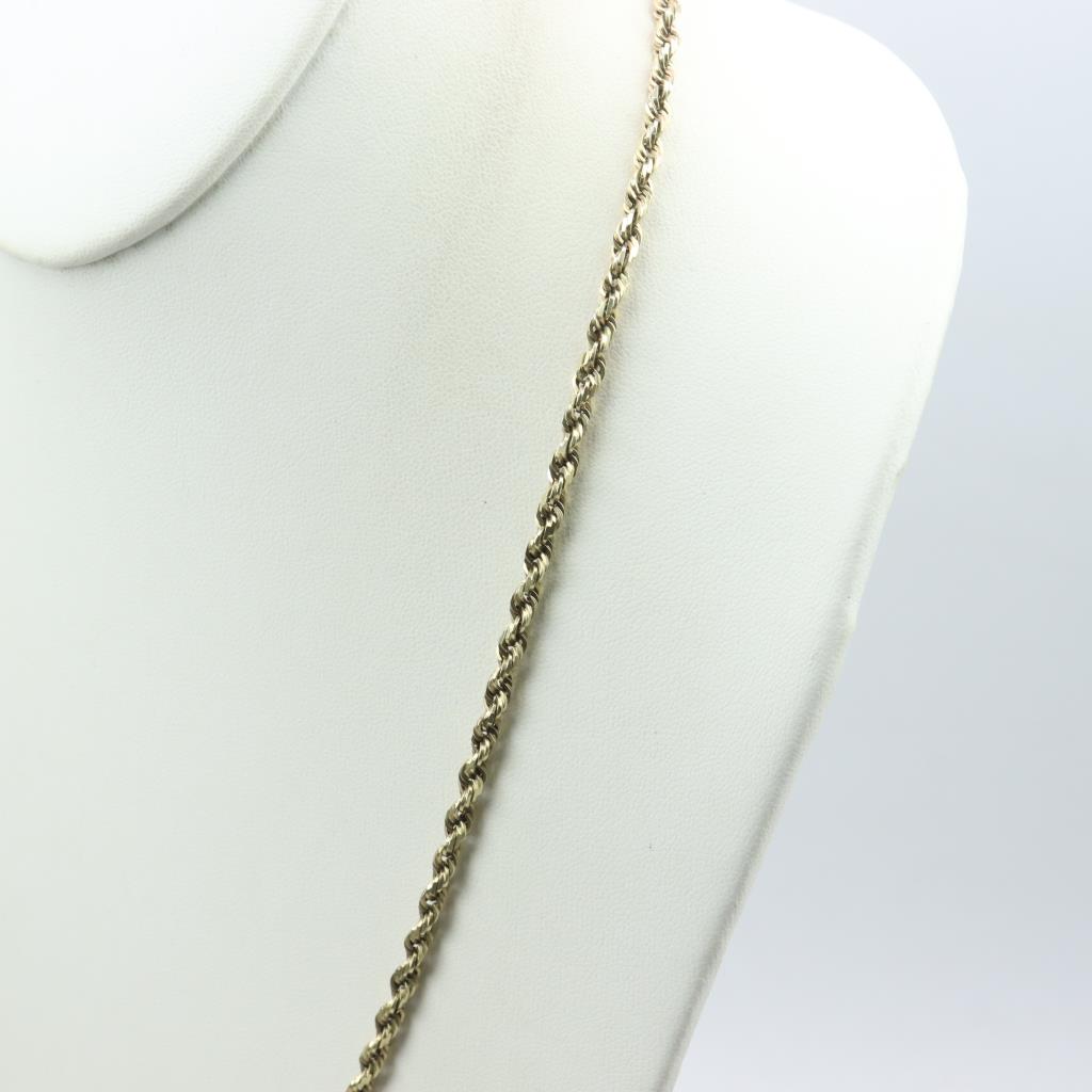 10kt Gold Rope Chain Necklace | Property Room