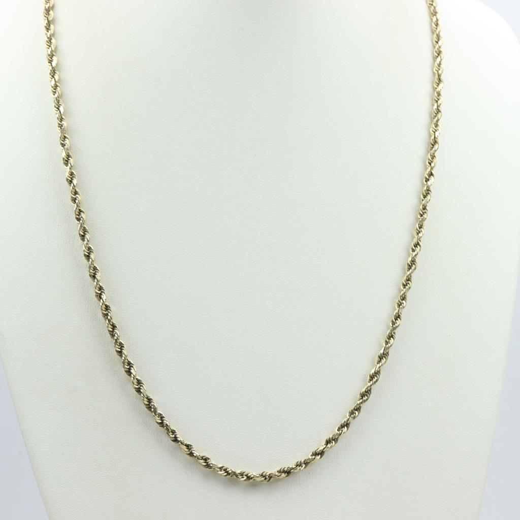 10kt Gold Rope Chain Necklace | Property Room