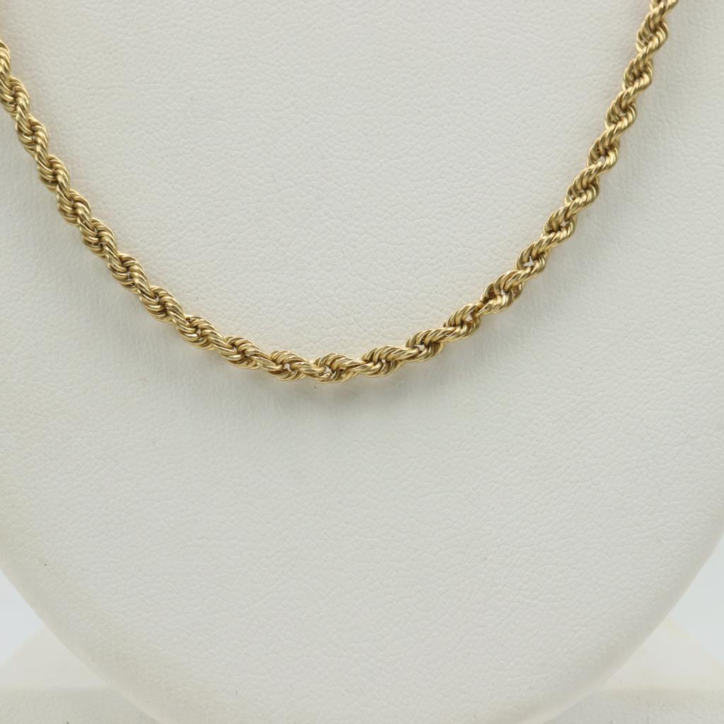 10kt Gold Rope Chain Necklace | Property Room